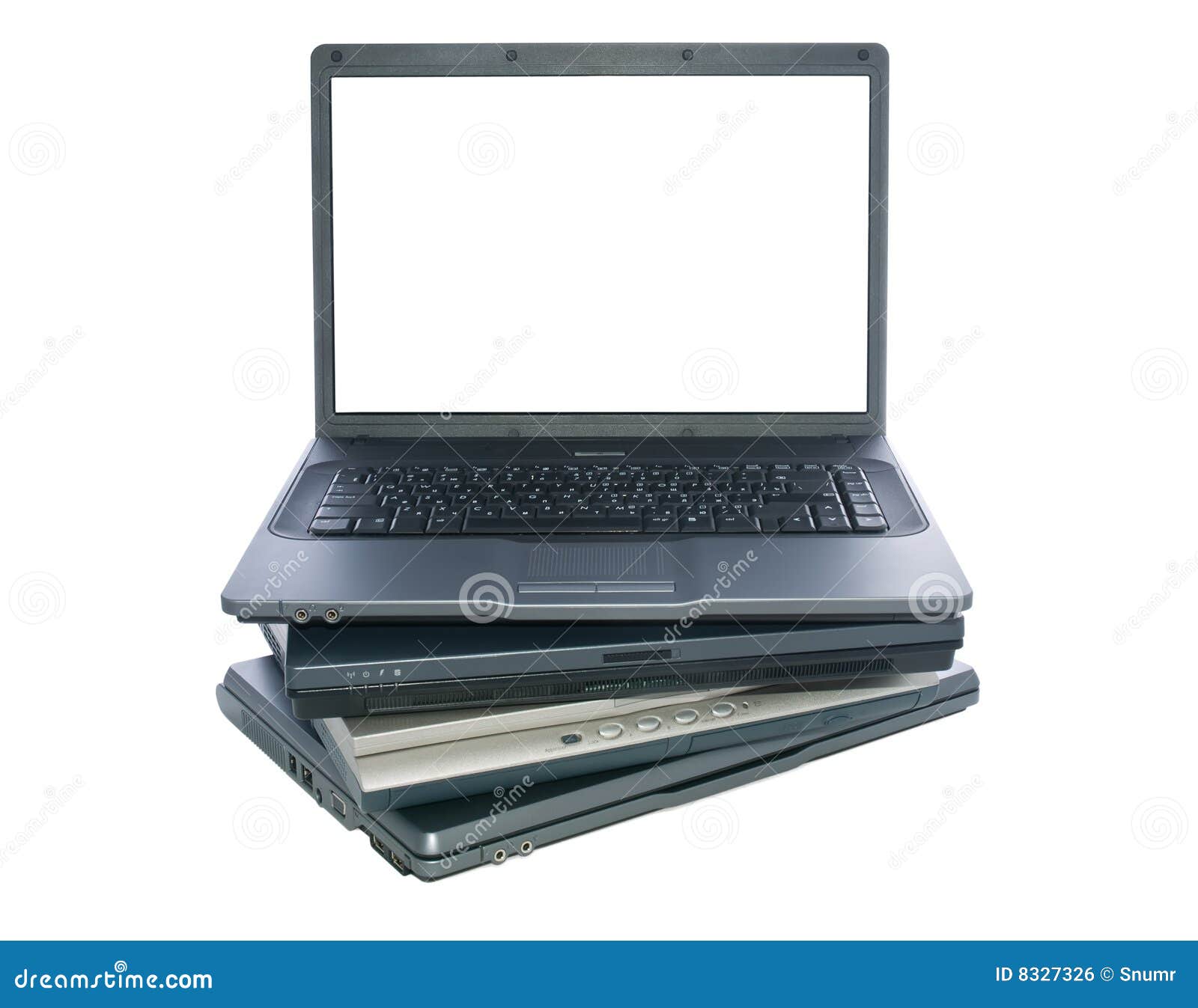 A pile of notebooks stock photo. Image of keypad, electronics - 8327326