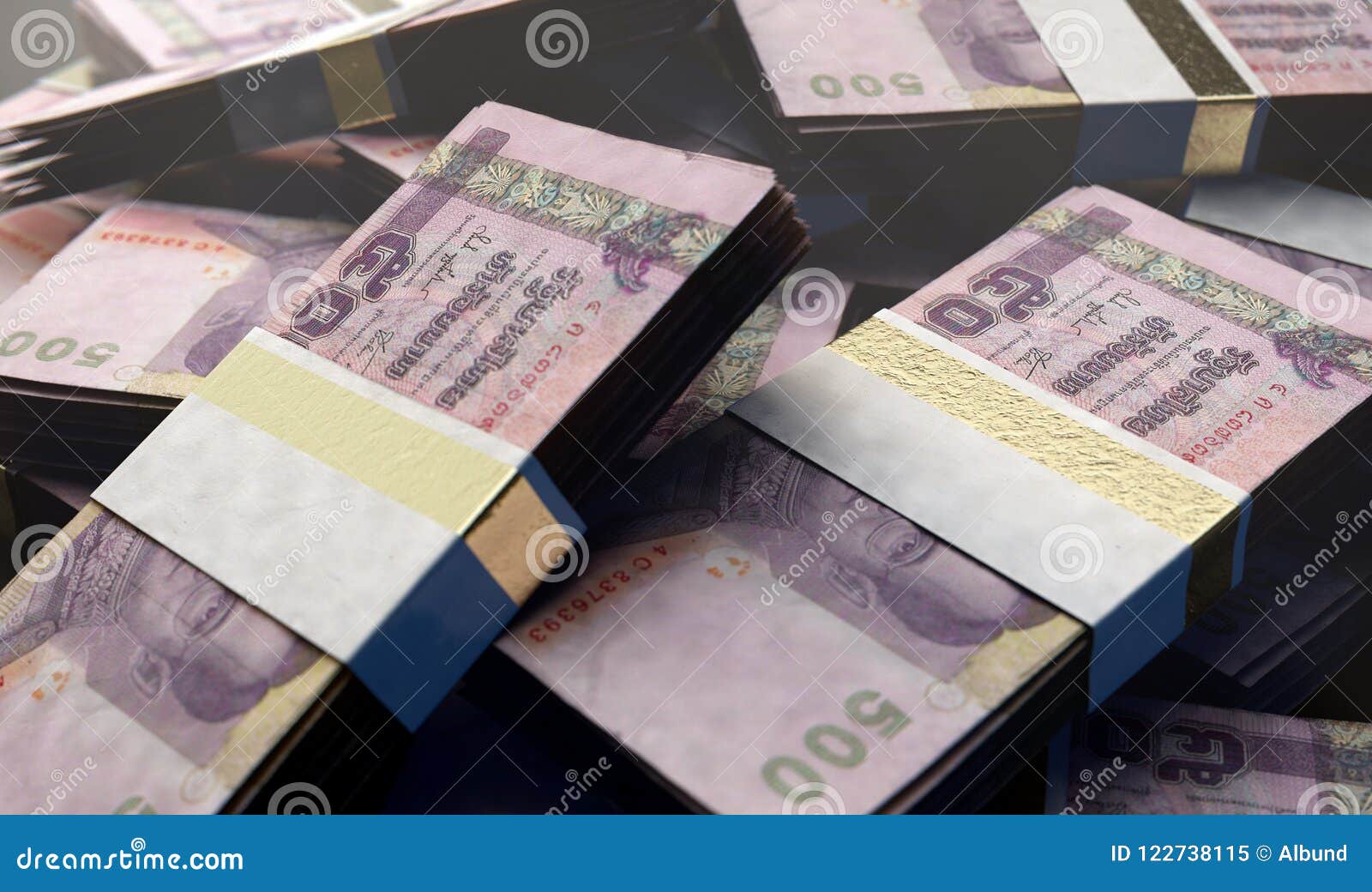 Pile Of Bhat Bank Notes Stock Image | CartoonDealer.com #122743525