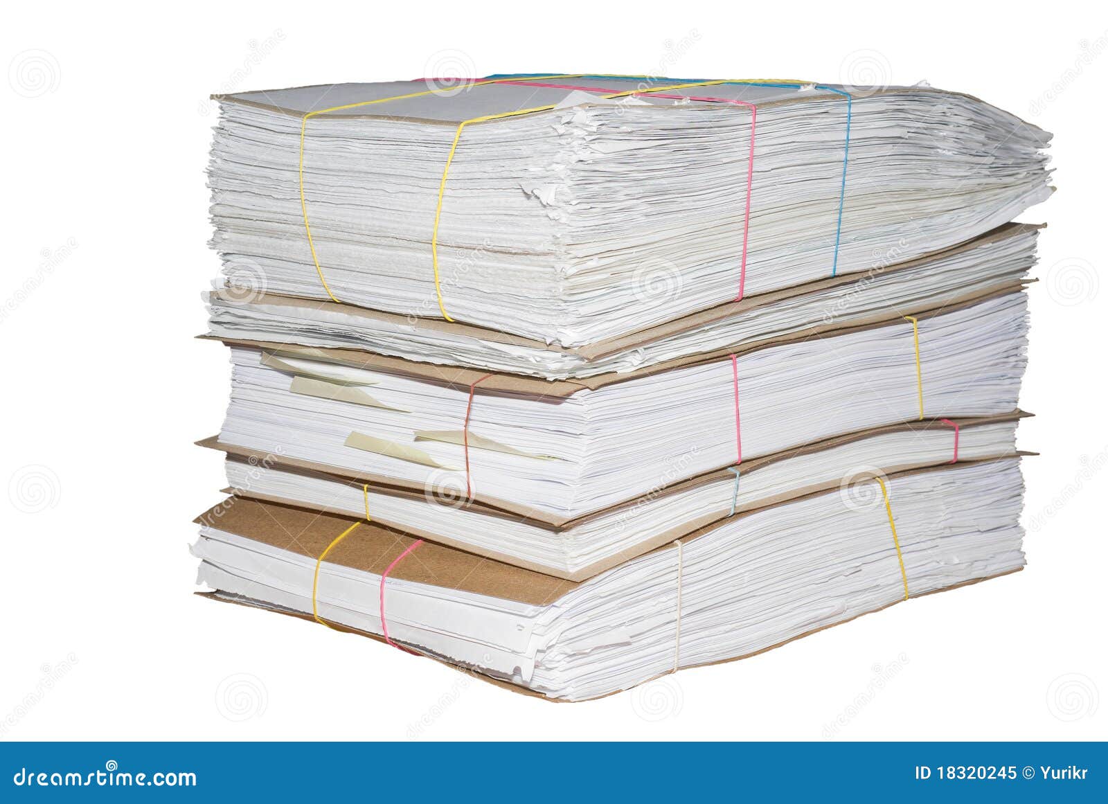 A pile of office documents stock image. Image of office - 18320245