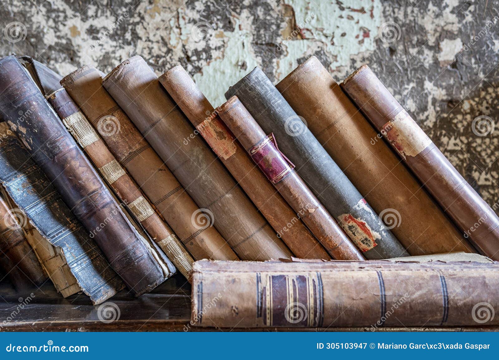 Pile of Old Books at a Museum Stock Image - Image of collection ...