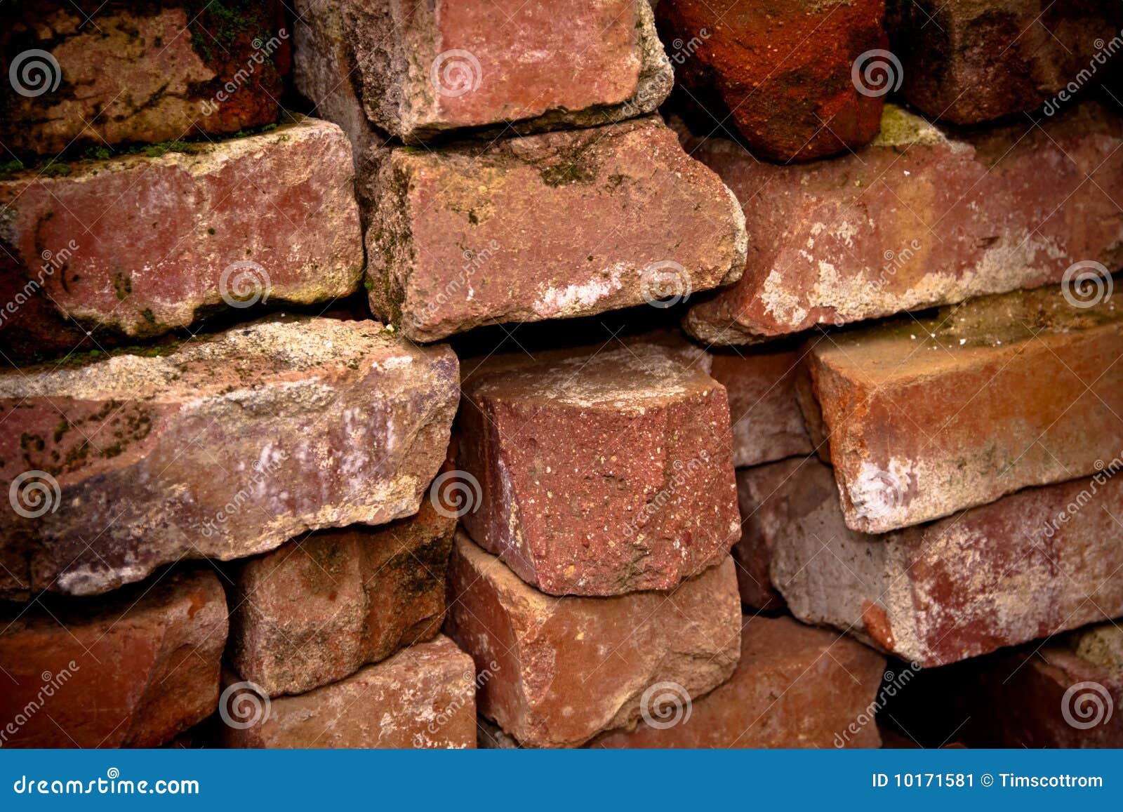 Pile of old bricks stock image. Image of design, bricks - 10171581