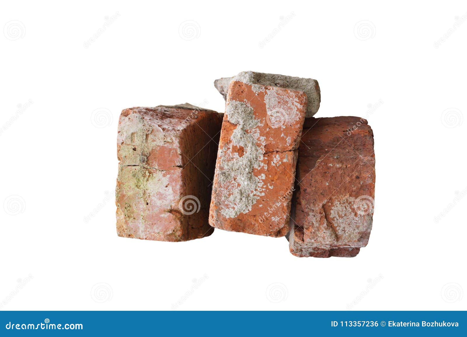 A pile of old bricks. stock photo. Image of color, abstract - 113357236