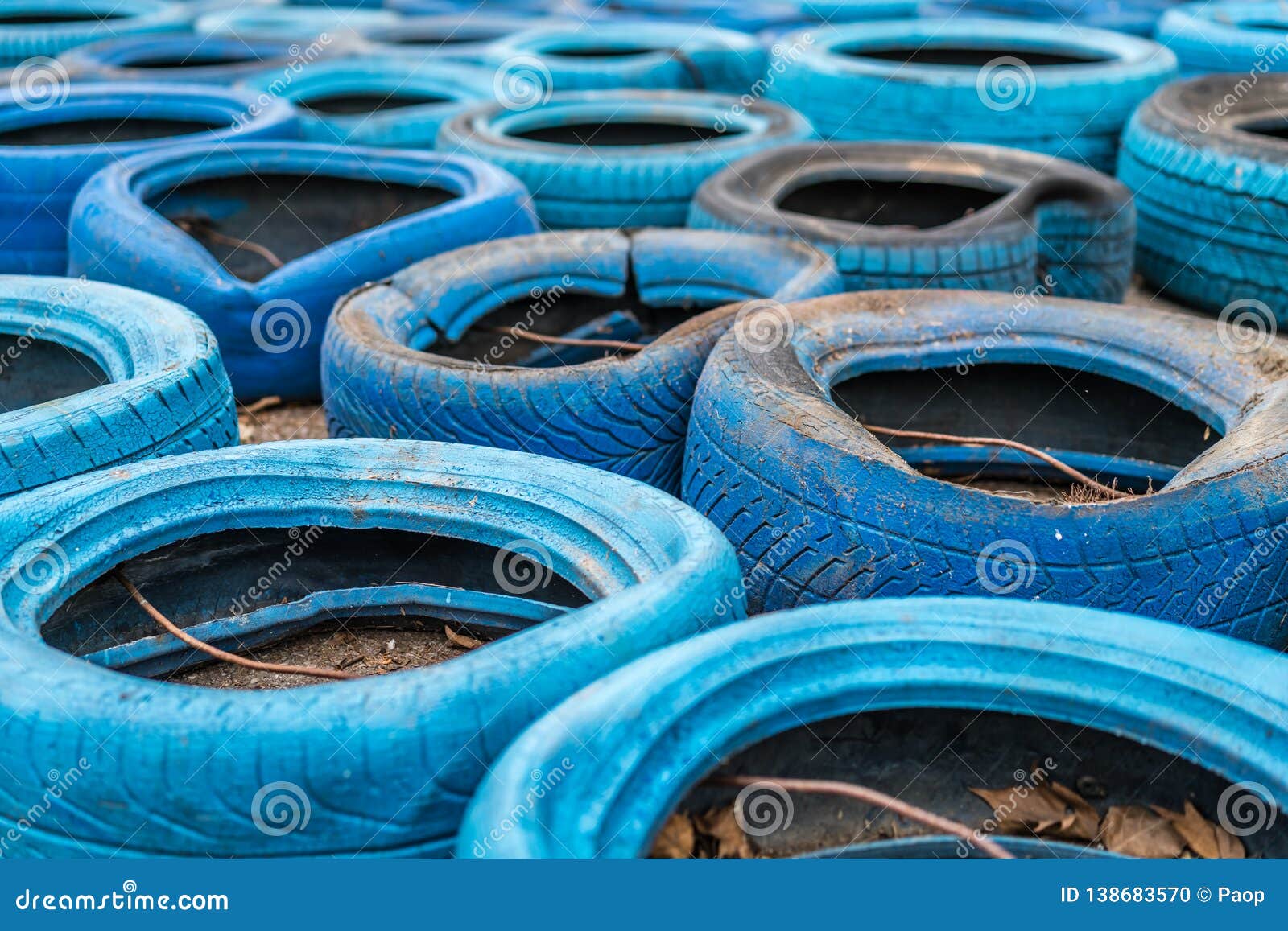 Blue Disused and Discarded Tires Editorial Image - Image of ...
