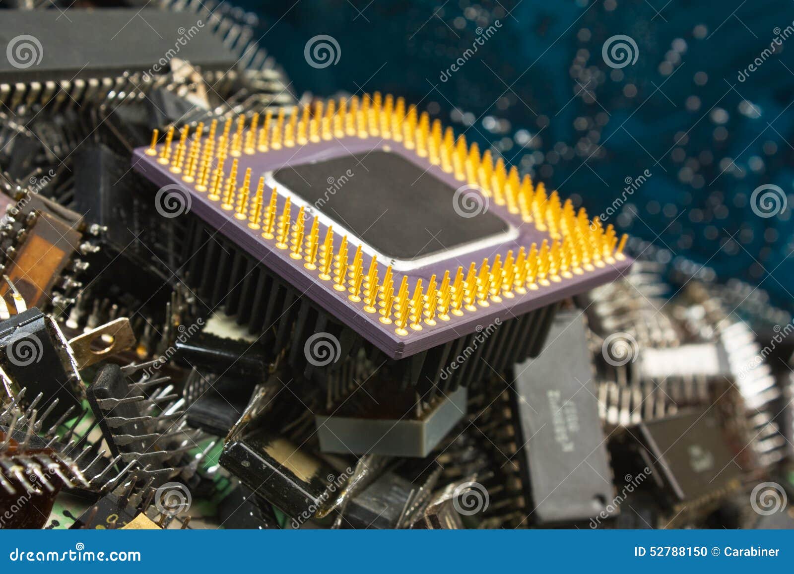 Pile old electronic chip stock photo. Image of ideas - 52788150