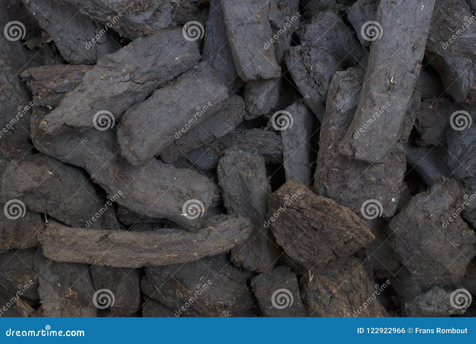 Pile of Old Fashioned Peat Blocks Stock Photo - Image of fuel, nature ...