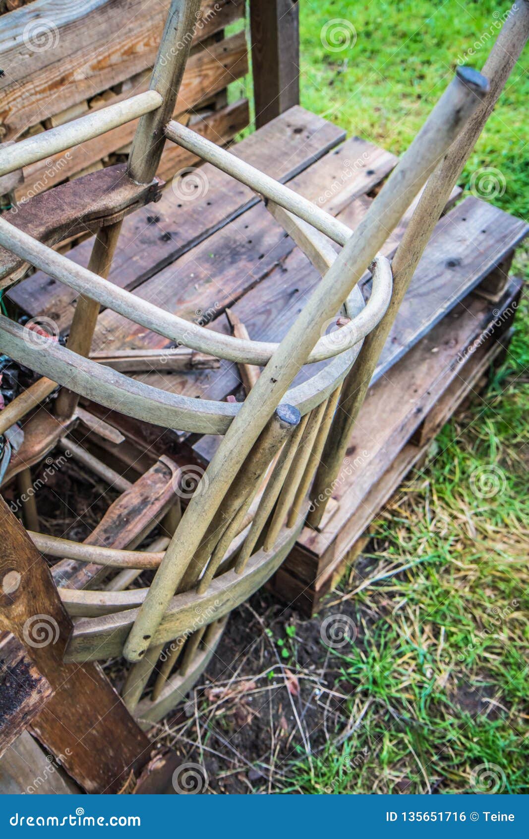 Pile of old junk stock photo. Image of pile, yard, skids - 135651716