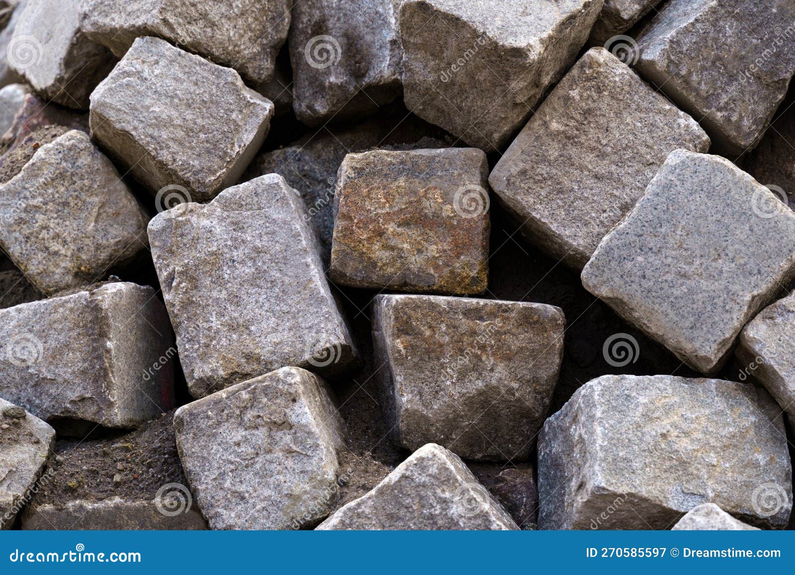 A Pile of Old Large Gray Stone Blocks. Stock Image - Image of pattern ...