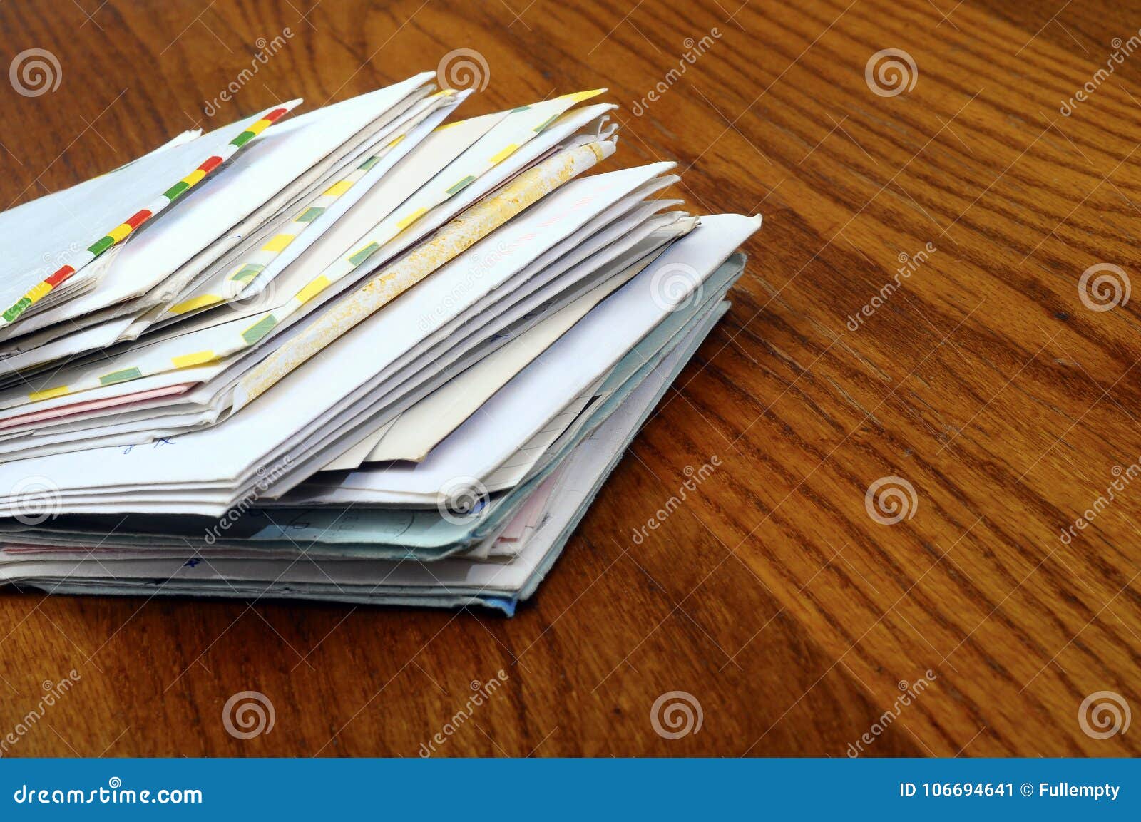 Old Mail: Letters and Envelope Stock Image - Image of posting, send ...