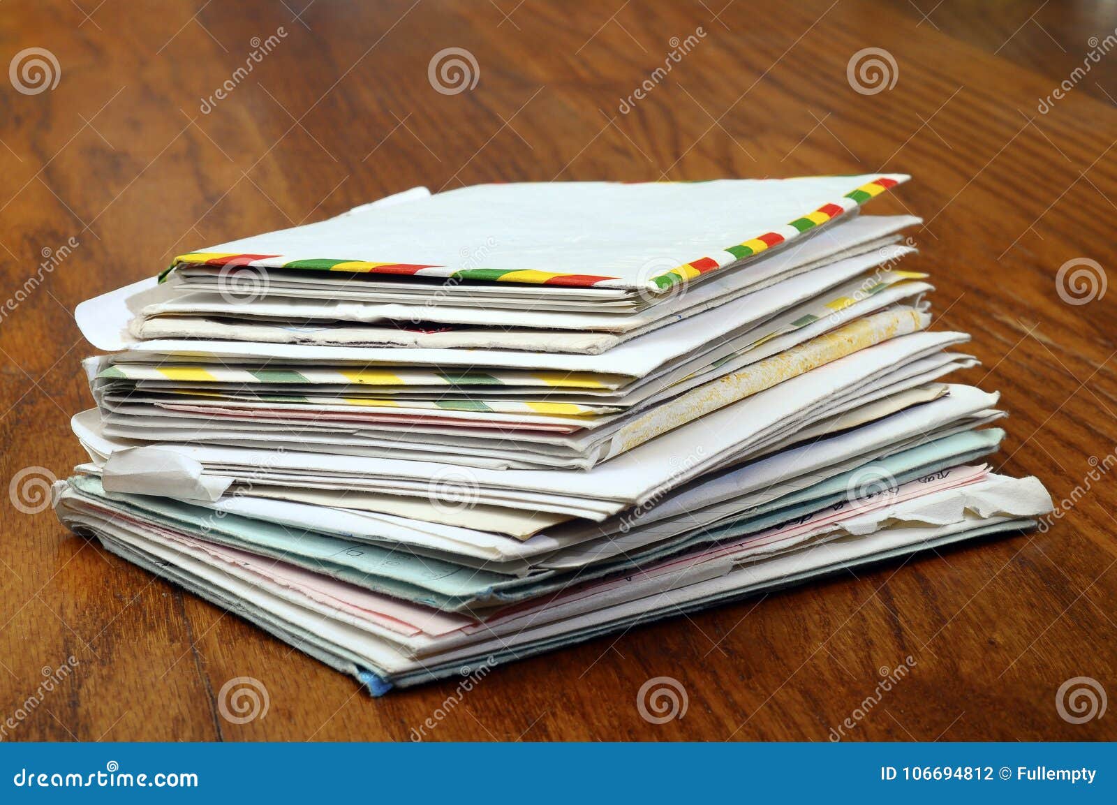 Old Mail: Letters and Envelope Stock Photo - Image of unpaid, paper ...