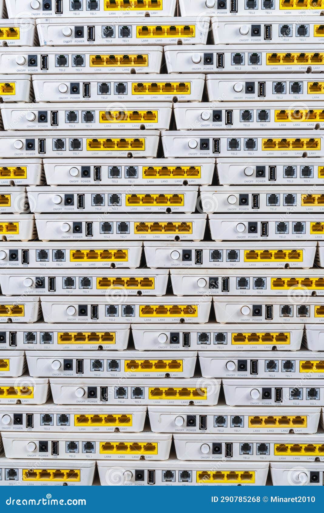 Pile of Old Network Device, Internet Wifi Router and Modem, Electronic ...