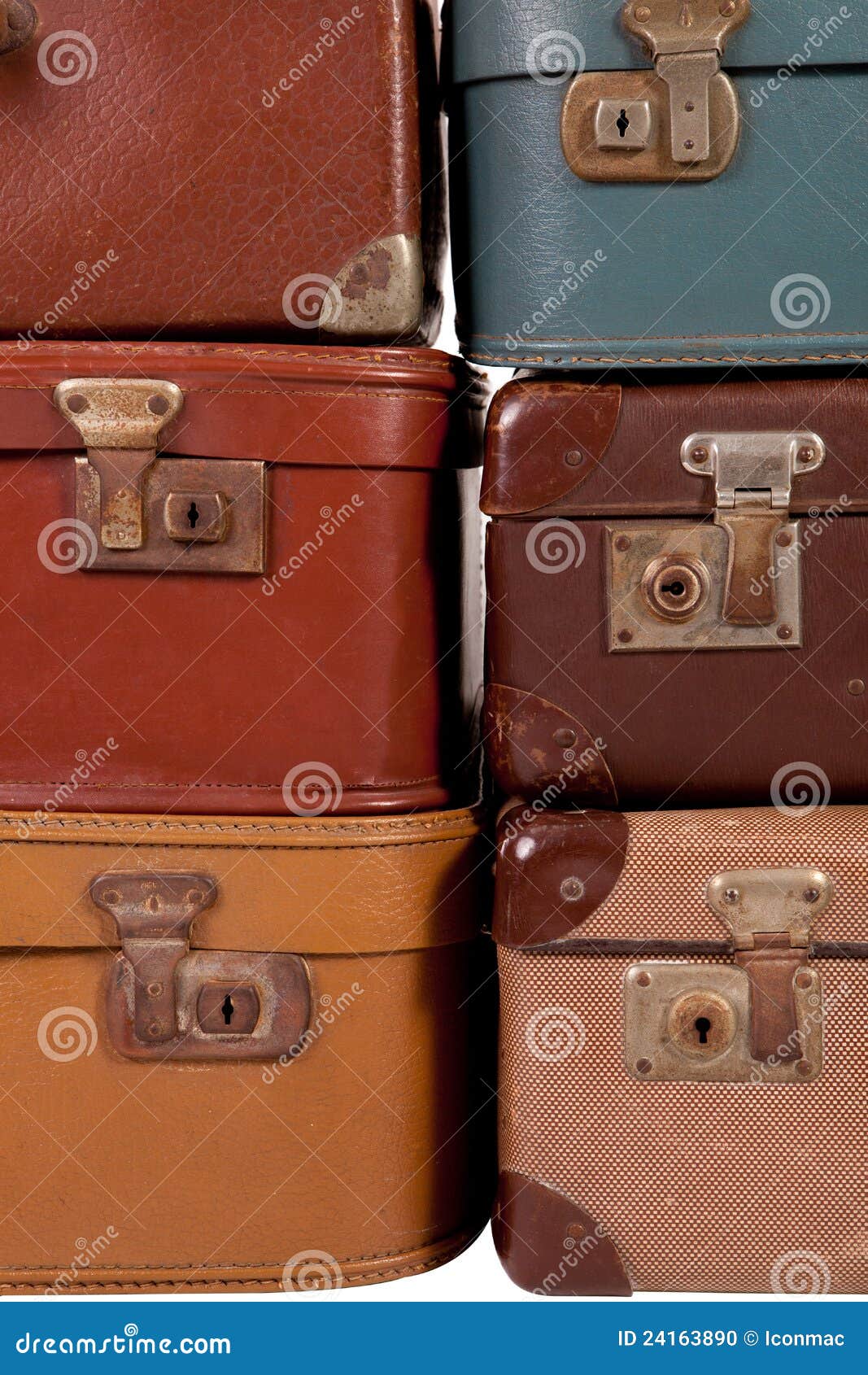 Pile of old suitcase stock photo. Image of carrying, strong - 24163890
