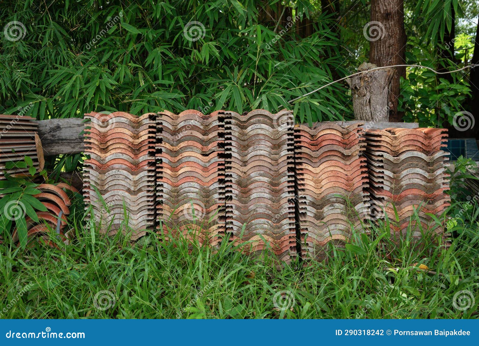 A Pile of Old Tiles Laid on the Floor, Stock Photo - Image of block ...