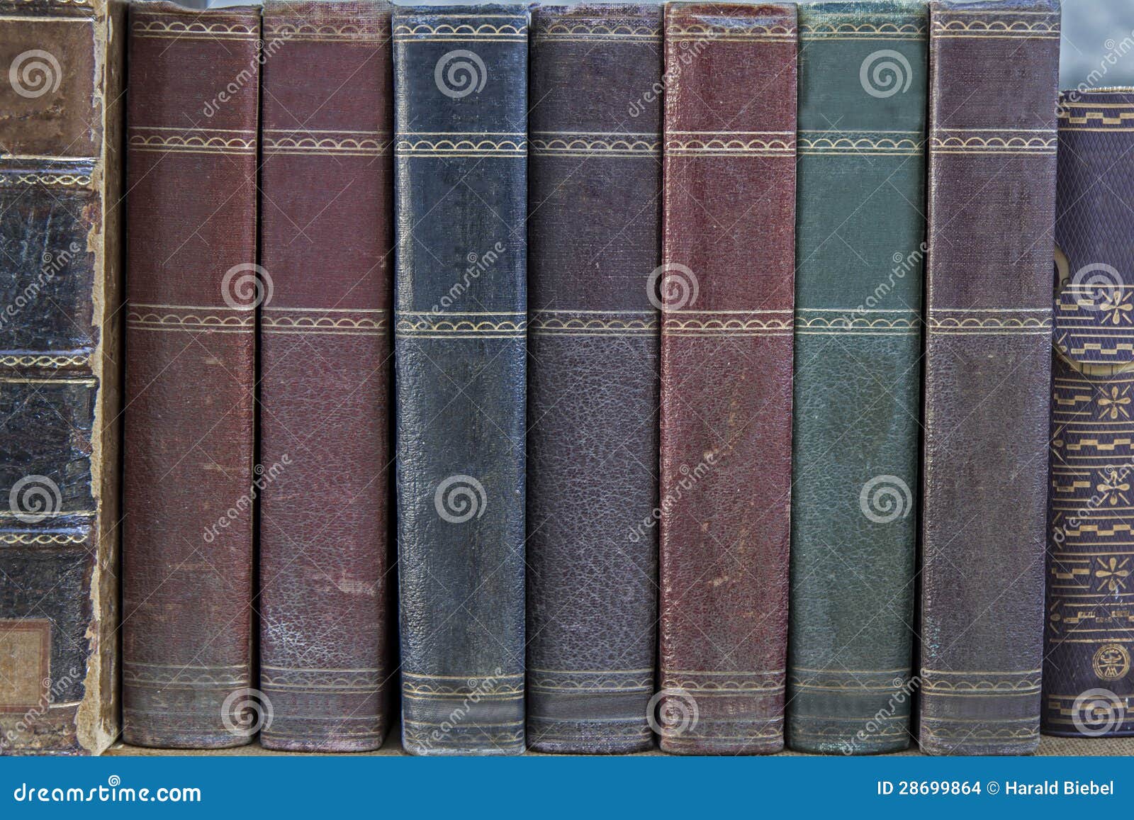 A Pile of Old Weathered Books Stock Photo - Image of expertise ...