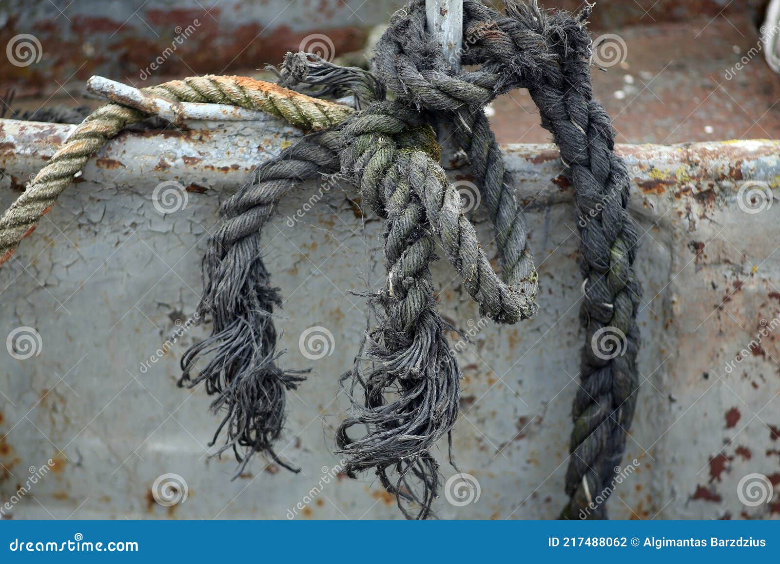 Rope Coils On The Dockside Royalty-Free Stock Photo | CartoonDealer.com ...