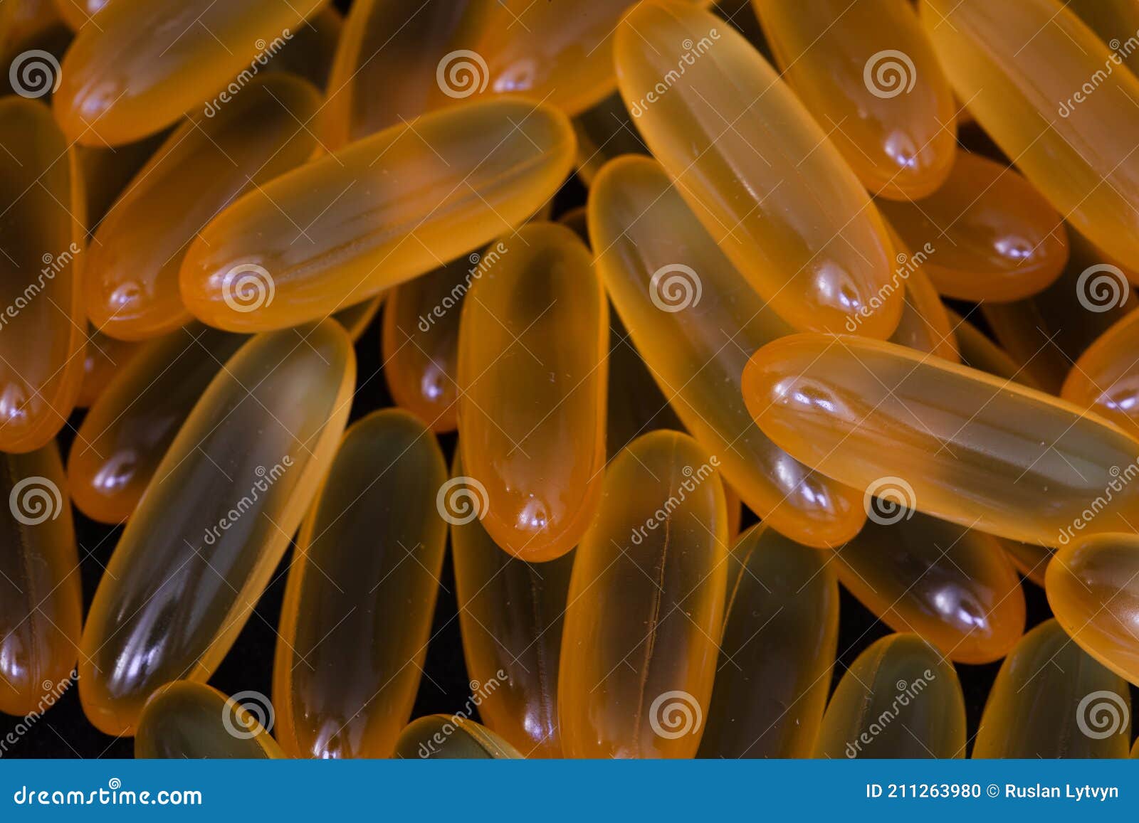 Pile of Omega 3 and Vitamin D Capsules Stock Photo - Image of food ...