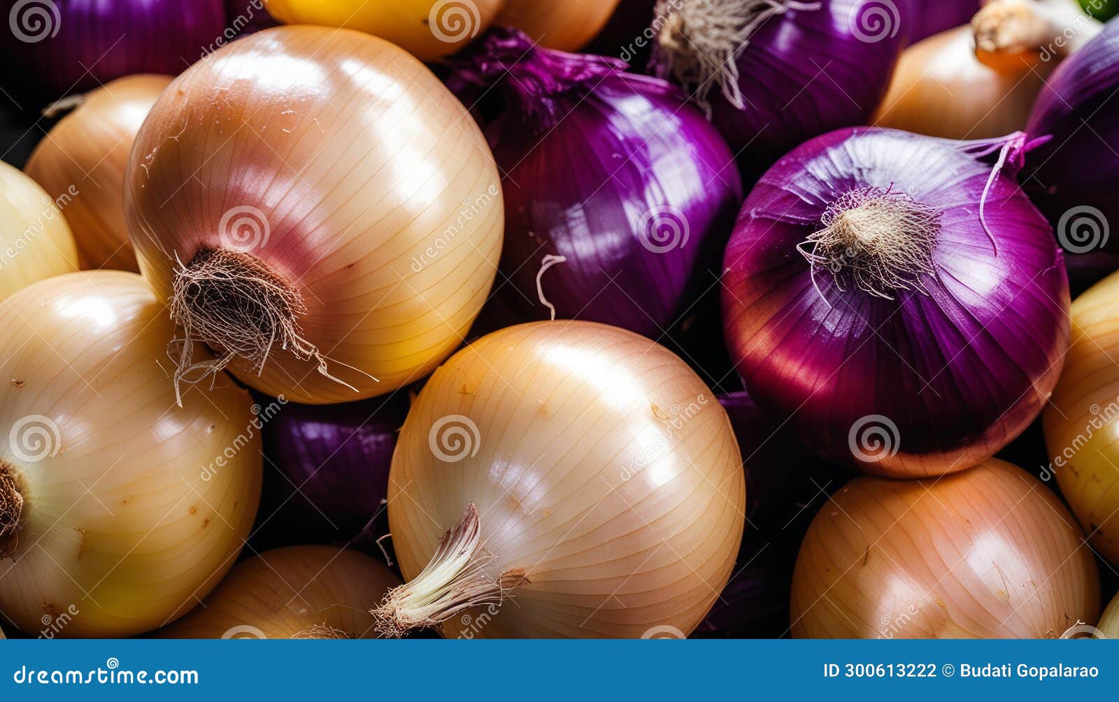A Pile of Onions with Some Purple Onions Mixed in Stock Illustration ...