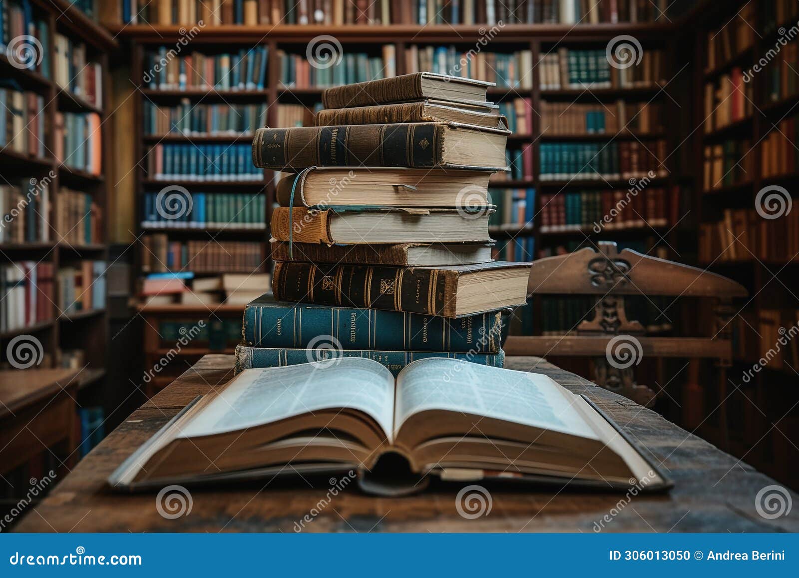 Pile of open textbooks stock illustration. Illustration of learning ...