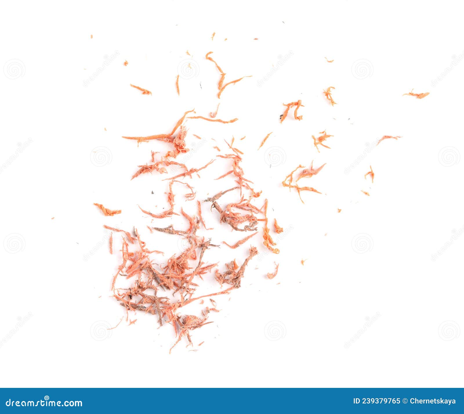 Pile of Orange Eraser Crumbs on White Background, Top View Stock Image ...