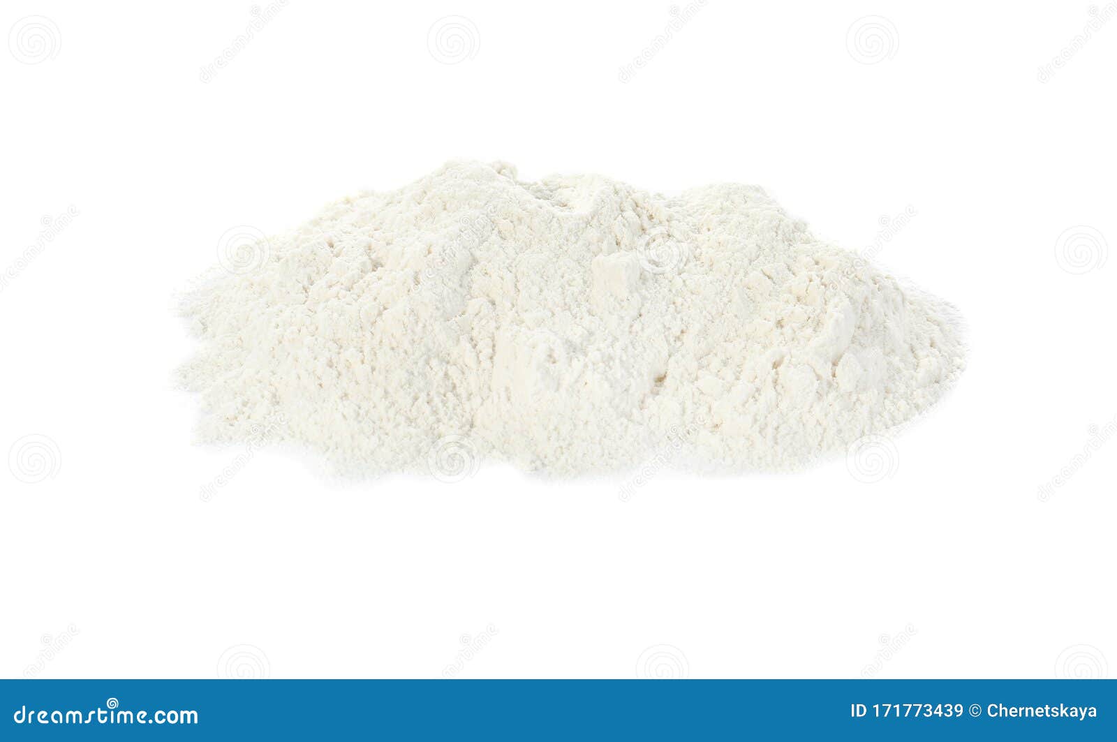 Pile of Organic Flour Isolated Stock Image - Image of sort, natural ...