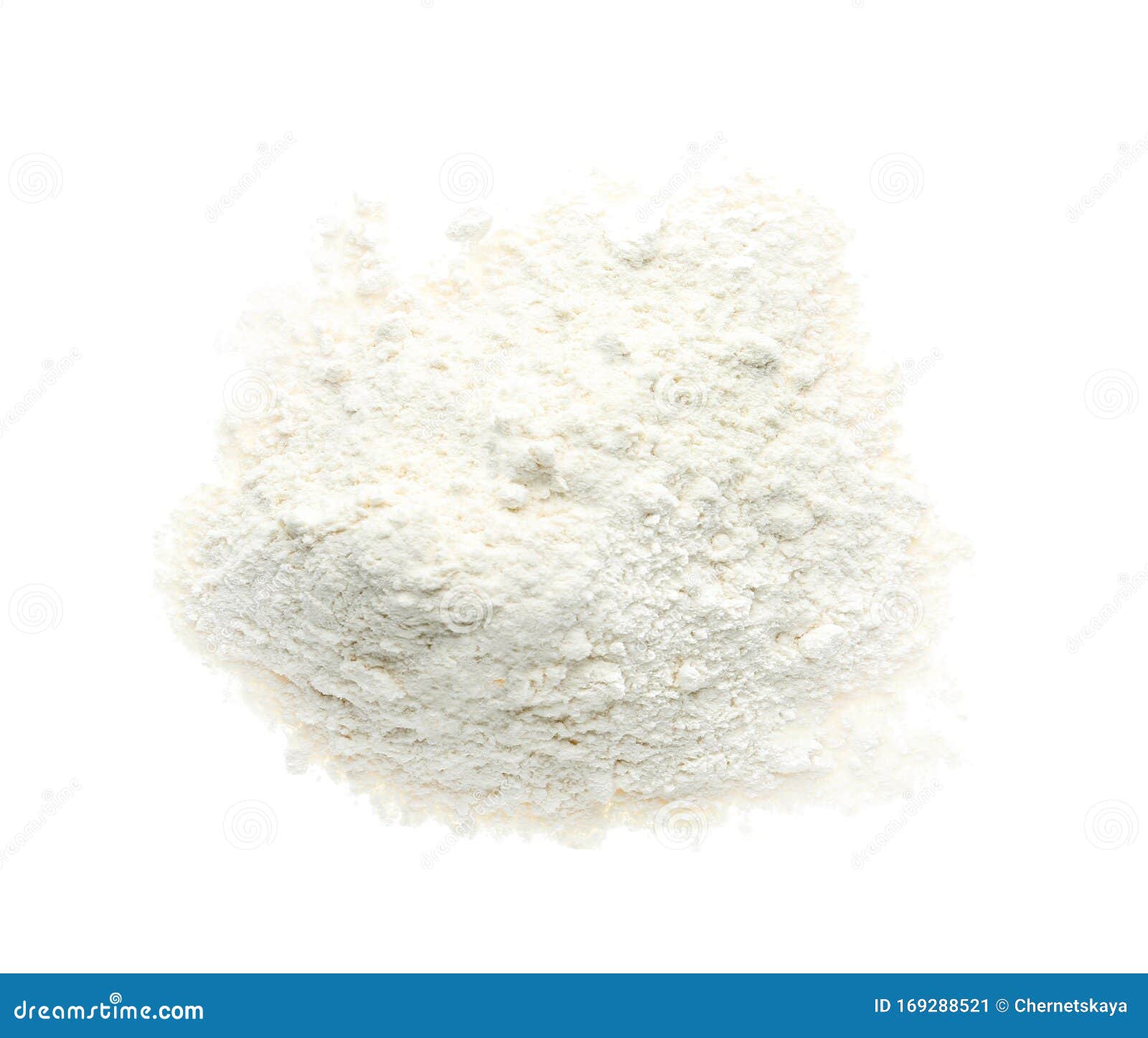 Pile of Organic Flour Isolated on White Stock Image - Image of natural ...