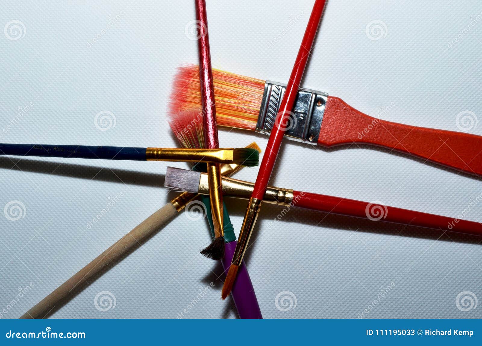 Pile of paint brushes stock image. Image of colors, isolated - 111195033