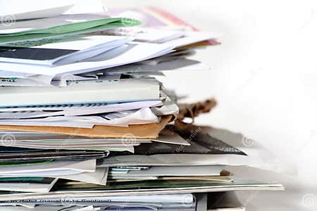Pile of paper. stock image. Image of worked, pile, white - 2204831