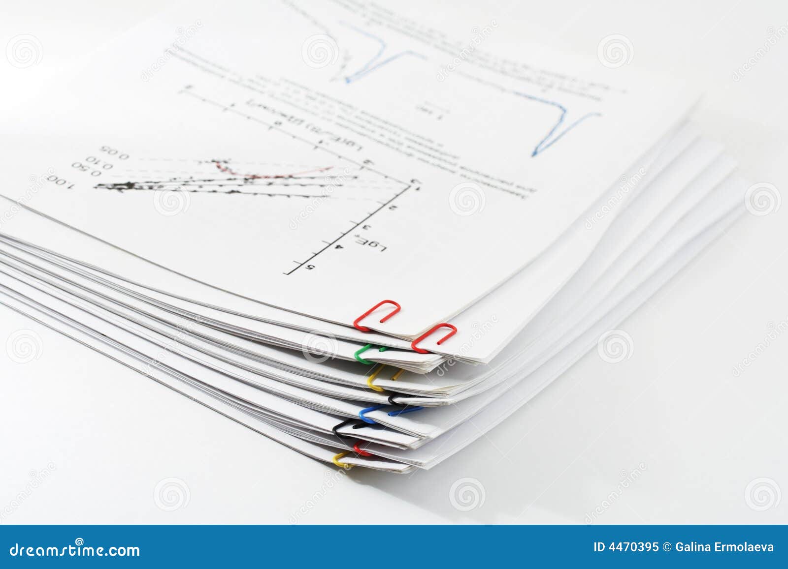 Pile of Paper Clipping by Paper Clips Stock Image - Image of business ...