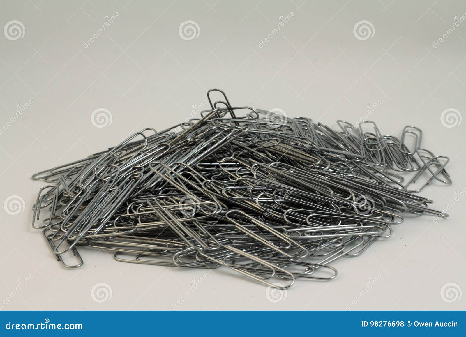 Pile of Paper Clips stock photo. Image of pile, clips - 98276698