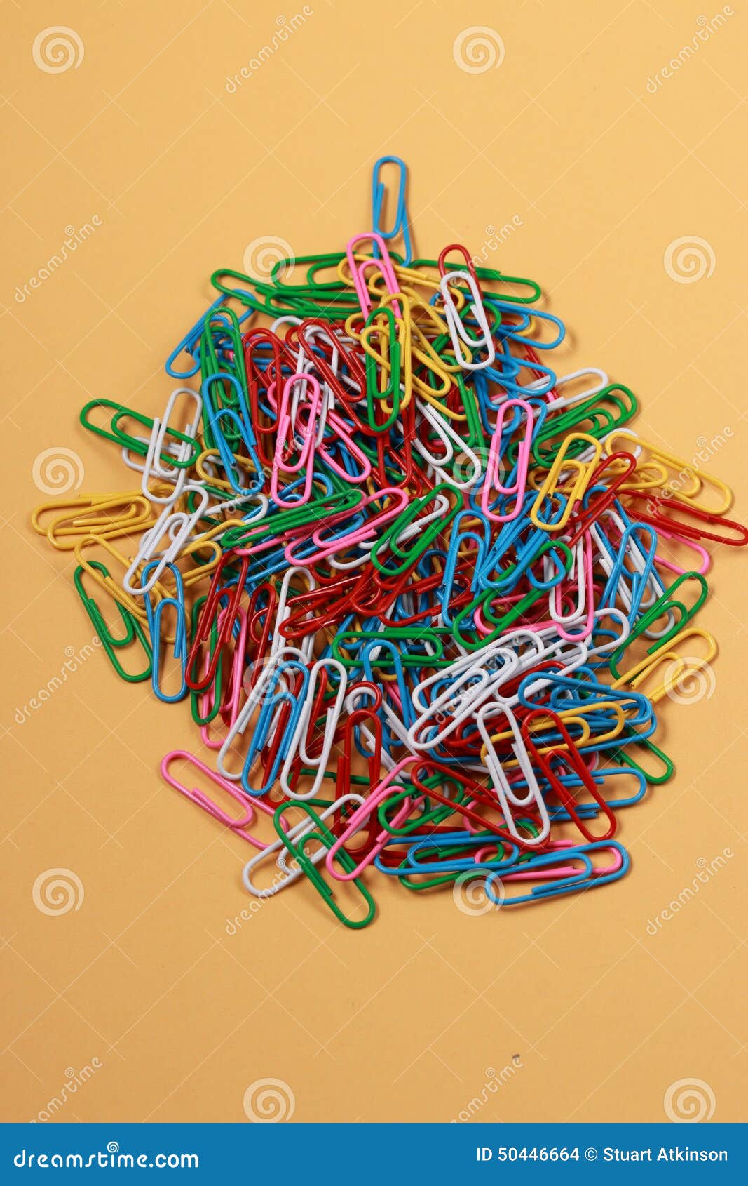 A pile of paper clips stock photo. Image of stationary - 50446664