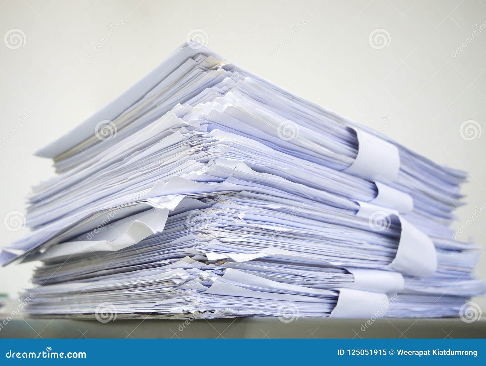 Pile of paper stock image. Image of stack, mess, bureaucracy - 125051915