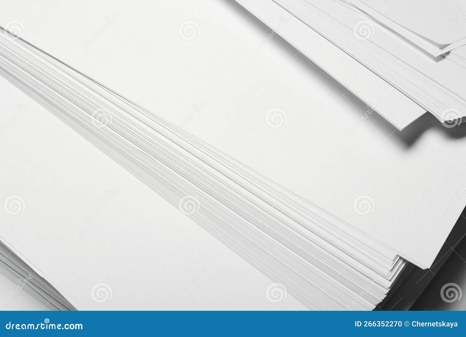 Pile of Paper Sheets As Background, Closeup Stock Photo - Image of ...