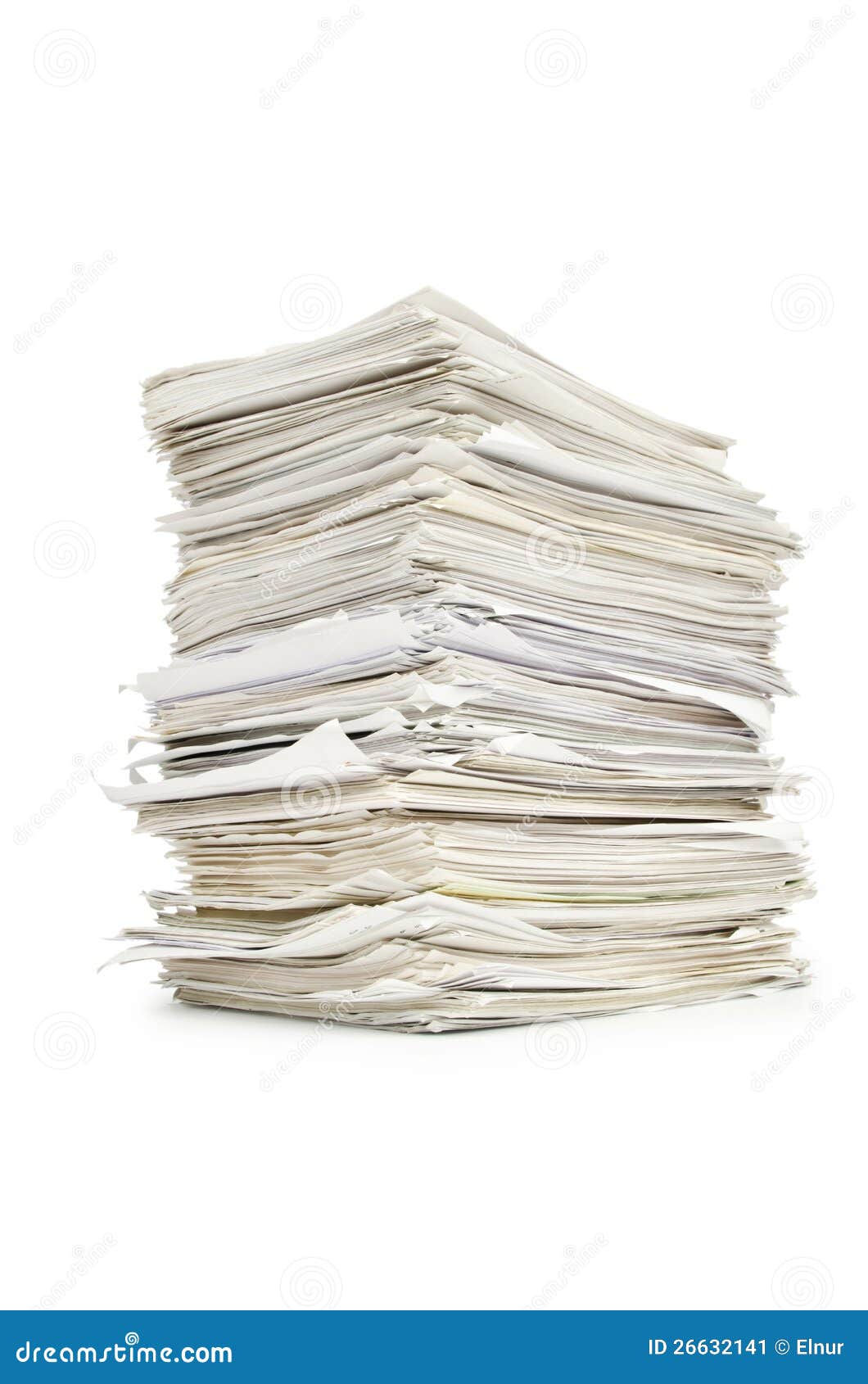 Pile of papers stock image. Image of paper, bureaucracy - 26632141
