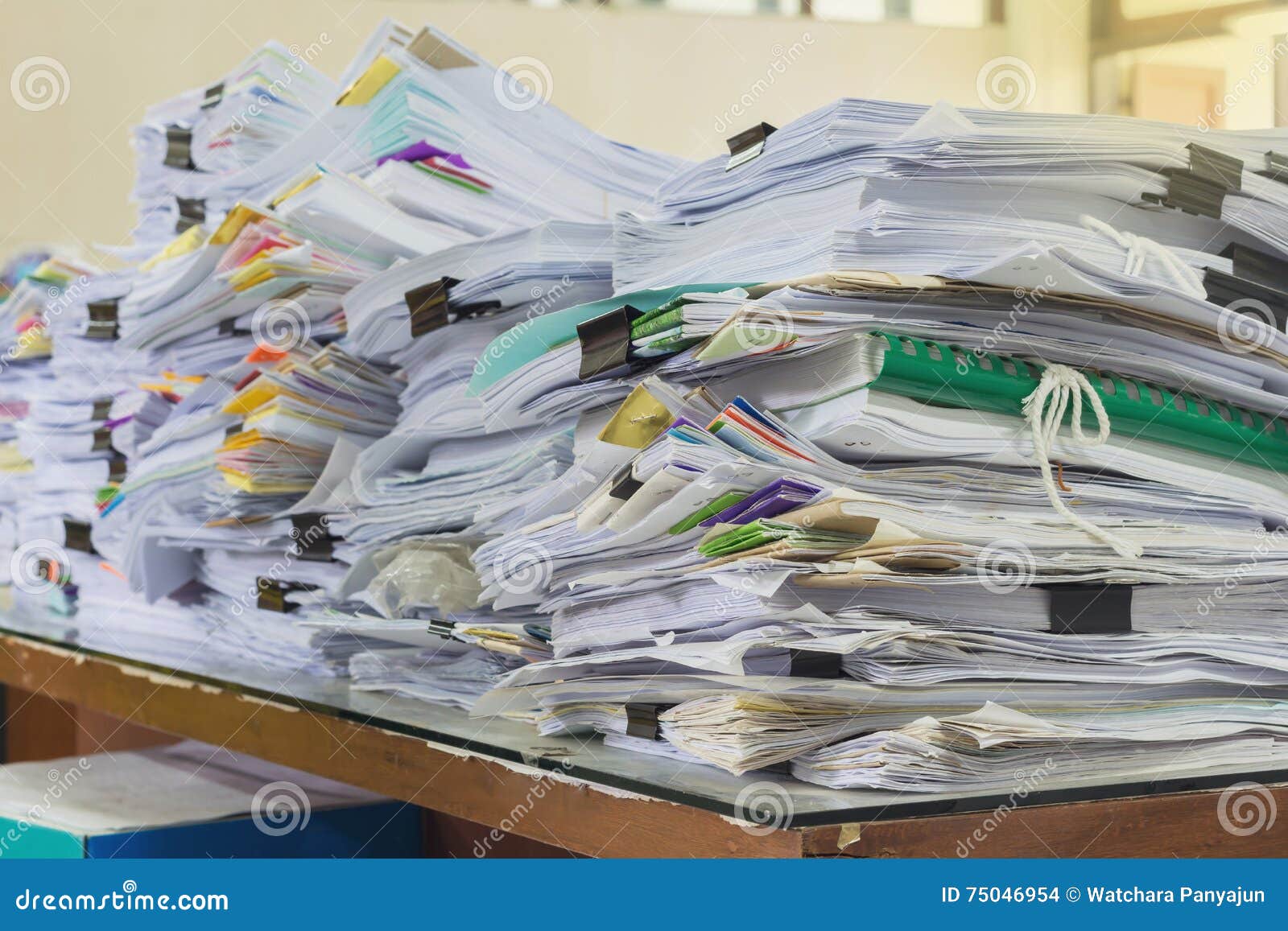 Pile of papers stock photo. Image of business, gossip - 75046954