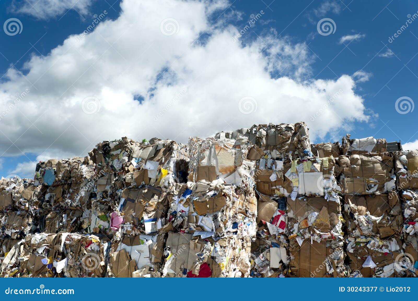 Paper recycling stock image. Image of dump, environmental - 30243377