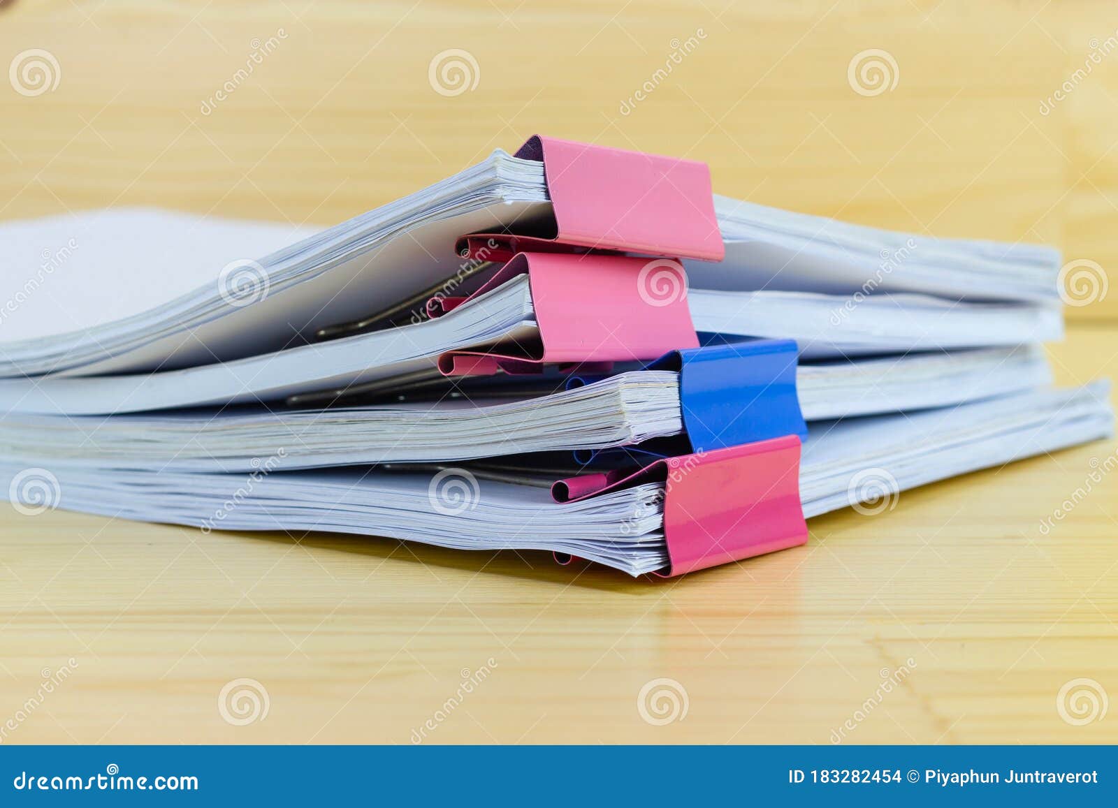 Pile of Papers at Work Office for Business on the Table, Concept ...