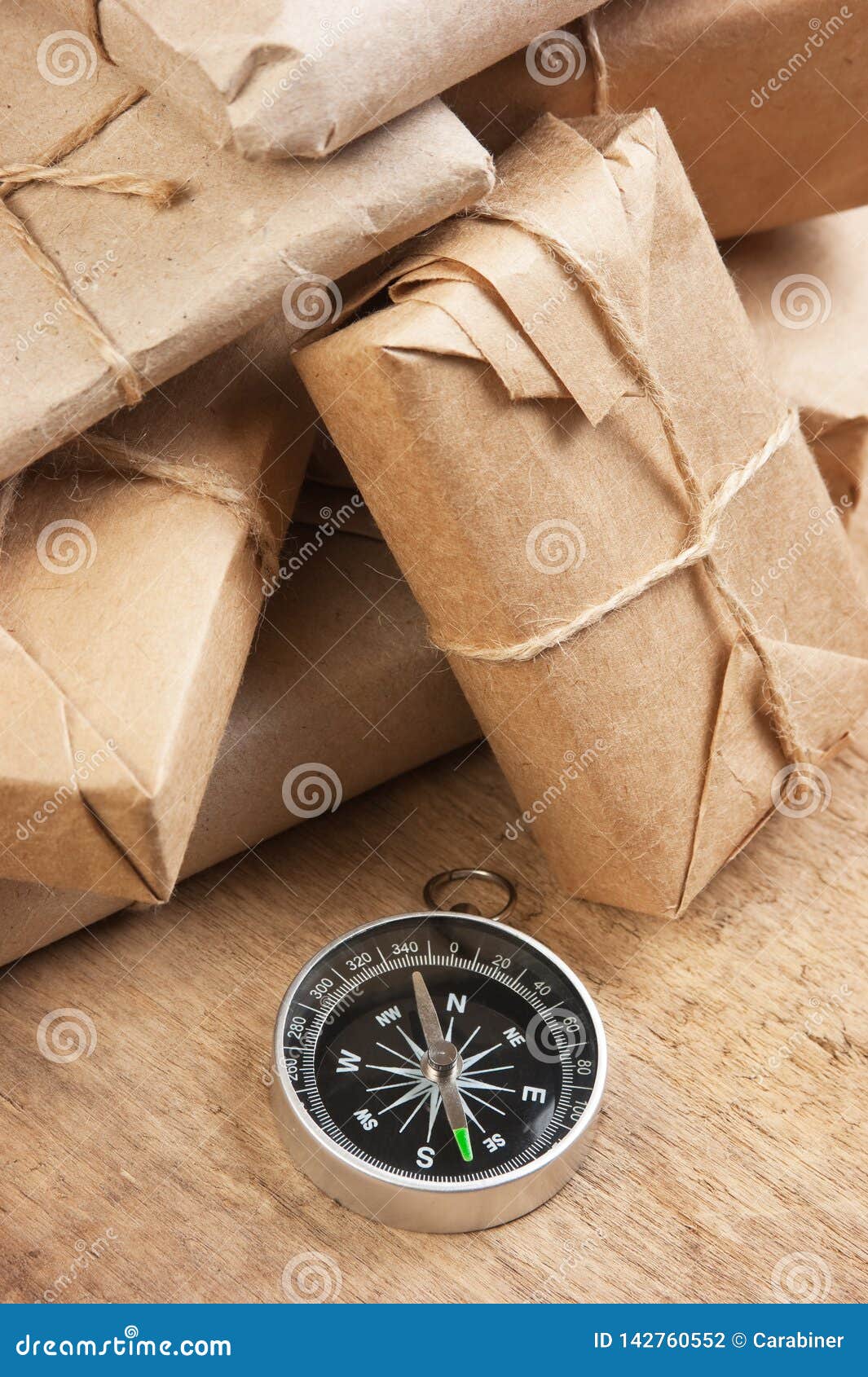 Stack parcel in warehouse stock photo. Image of gift - 142760552