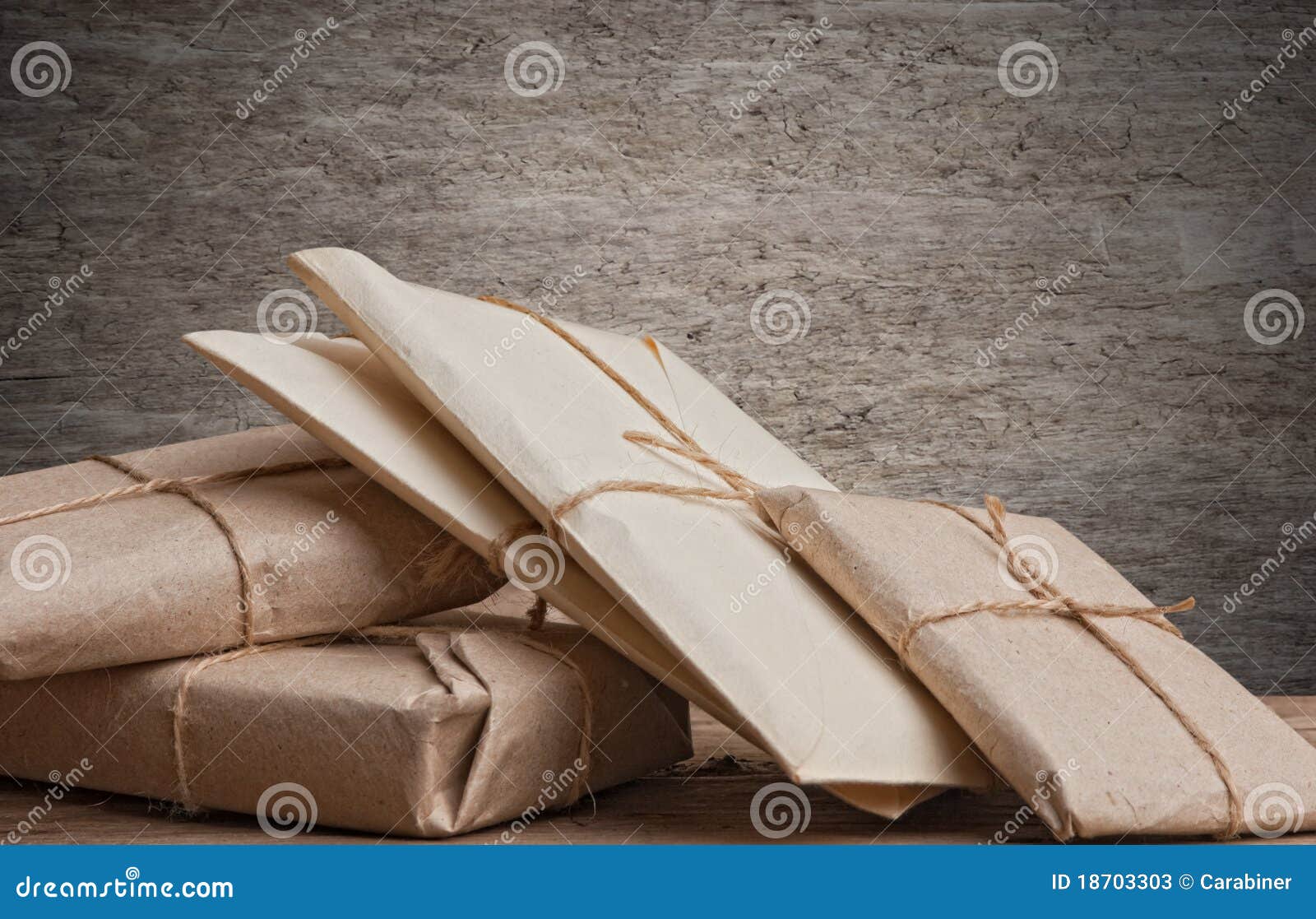 Pile parcels wrapped stock image. Image of grunge, nature - 18703303