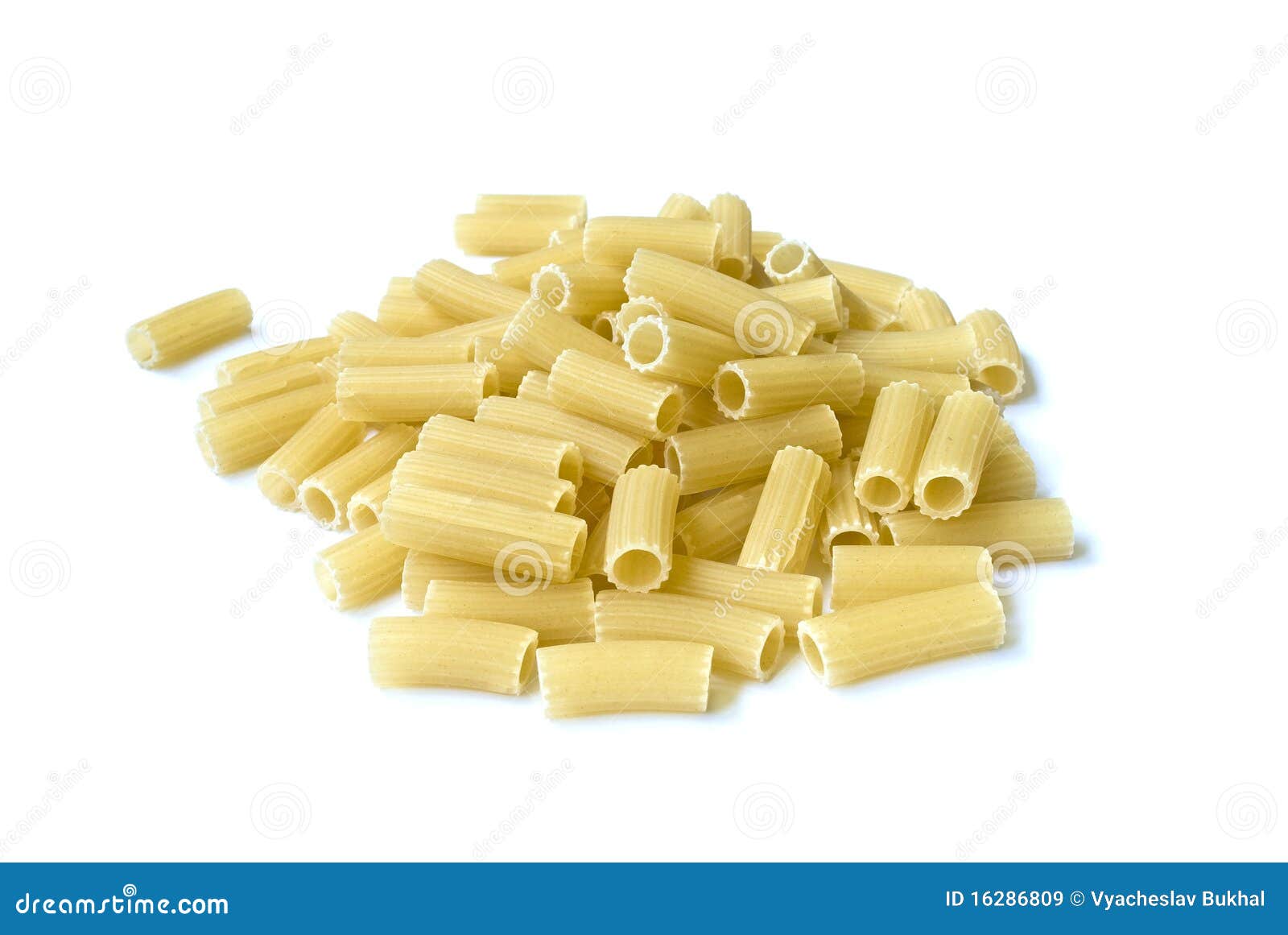 Pile of Pasta Pieces Isolated Over White Stock Image - Image of ...