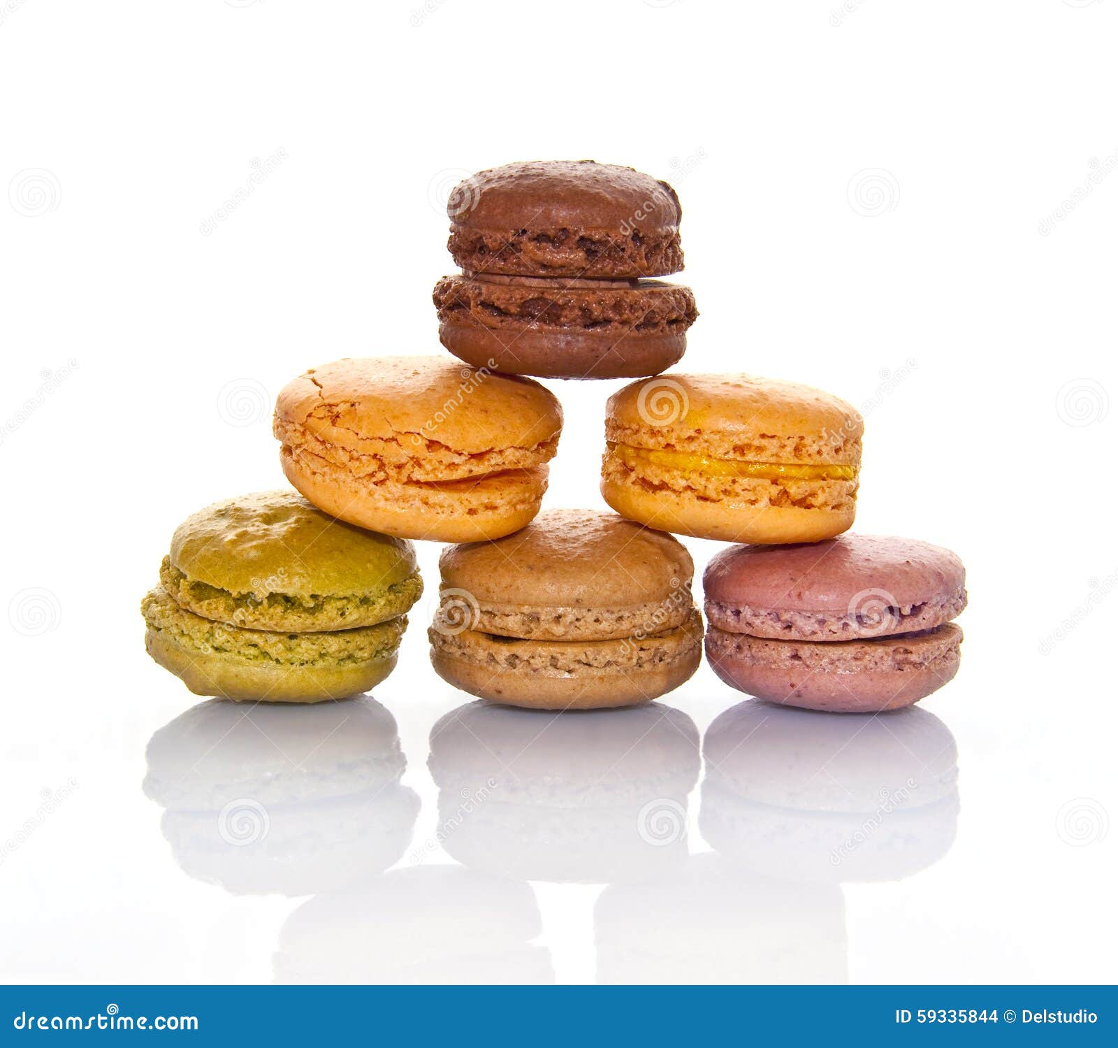Pile of Pastel Colored French Macarons Stock Photo - Image of pile ...
