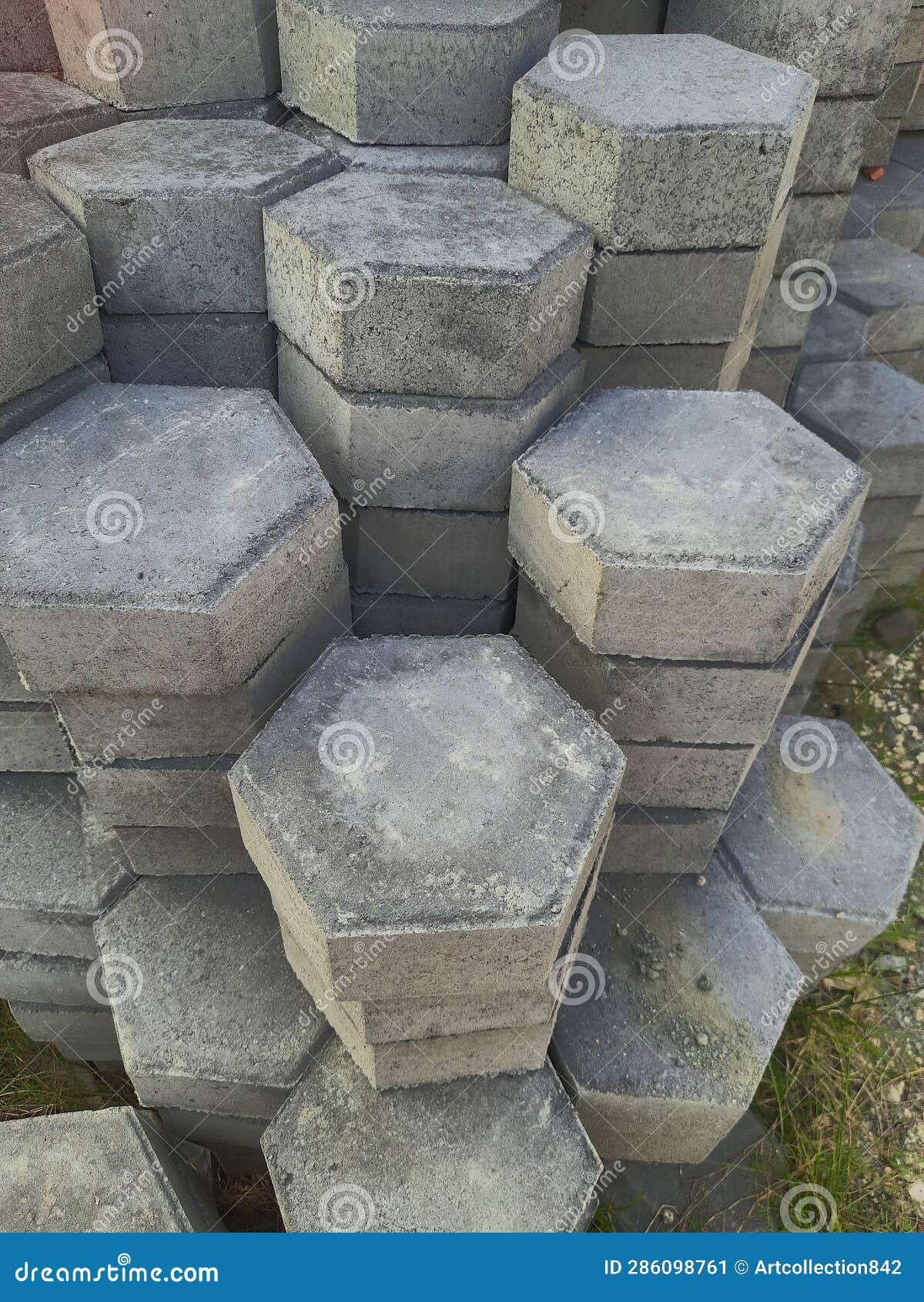 Pile of Paving Blocks Neatly Arranged Editorial Photo - Image of ...