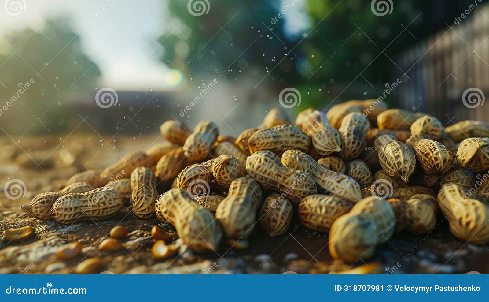 A Pile of Peanuts on the Ground Stock Image - Image of peanuts, outdoor ...