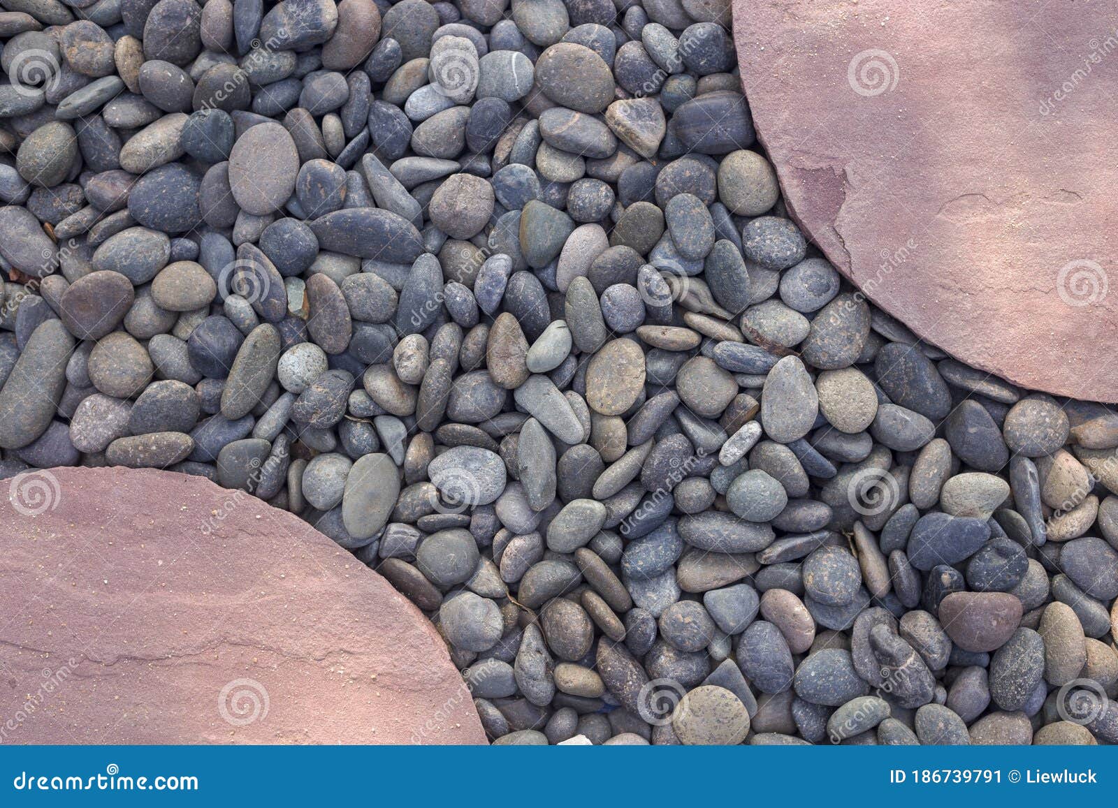 Pile of pebble stones stock image. Image of rock, decoration - 186739791