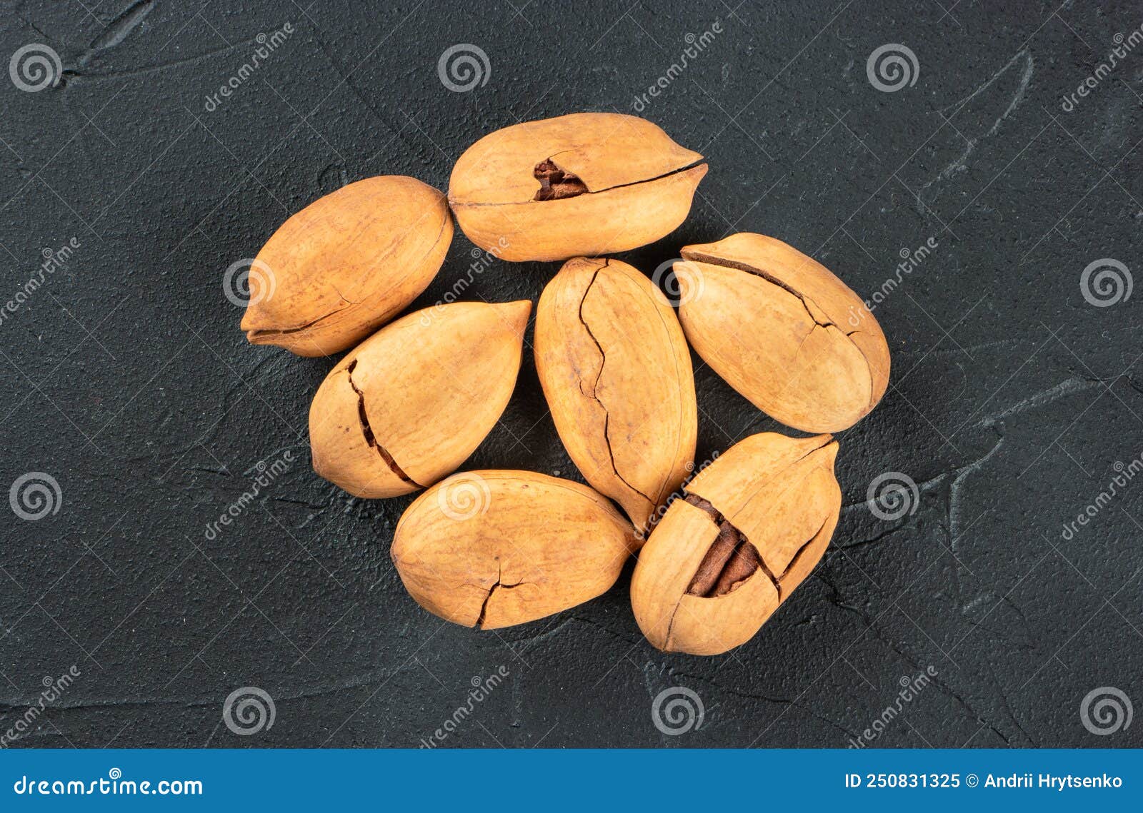 Pile pecan nut in shell stock image. Image of horizontal - 250831325