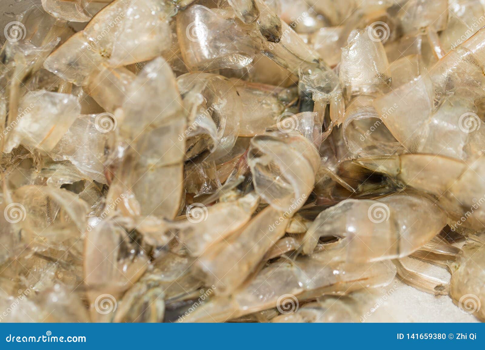 A Pile of Peeled Shrimp Shell Stock Photo - Image of fish, nutritions ...