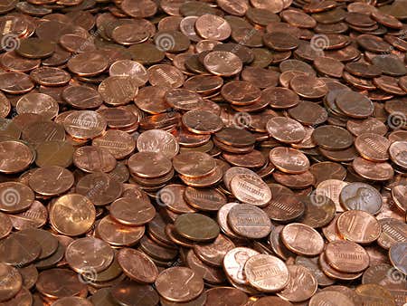 Pile of Pennies stock photo. Image of change, america - 10587676