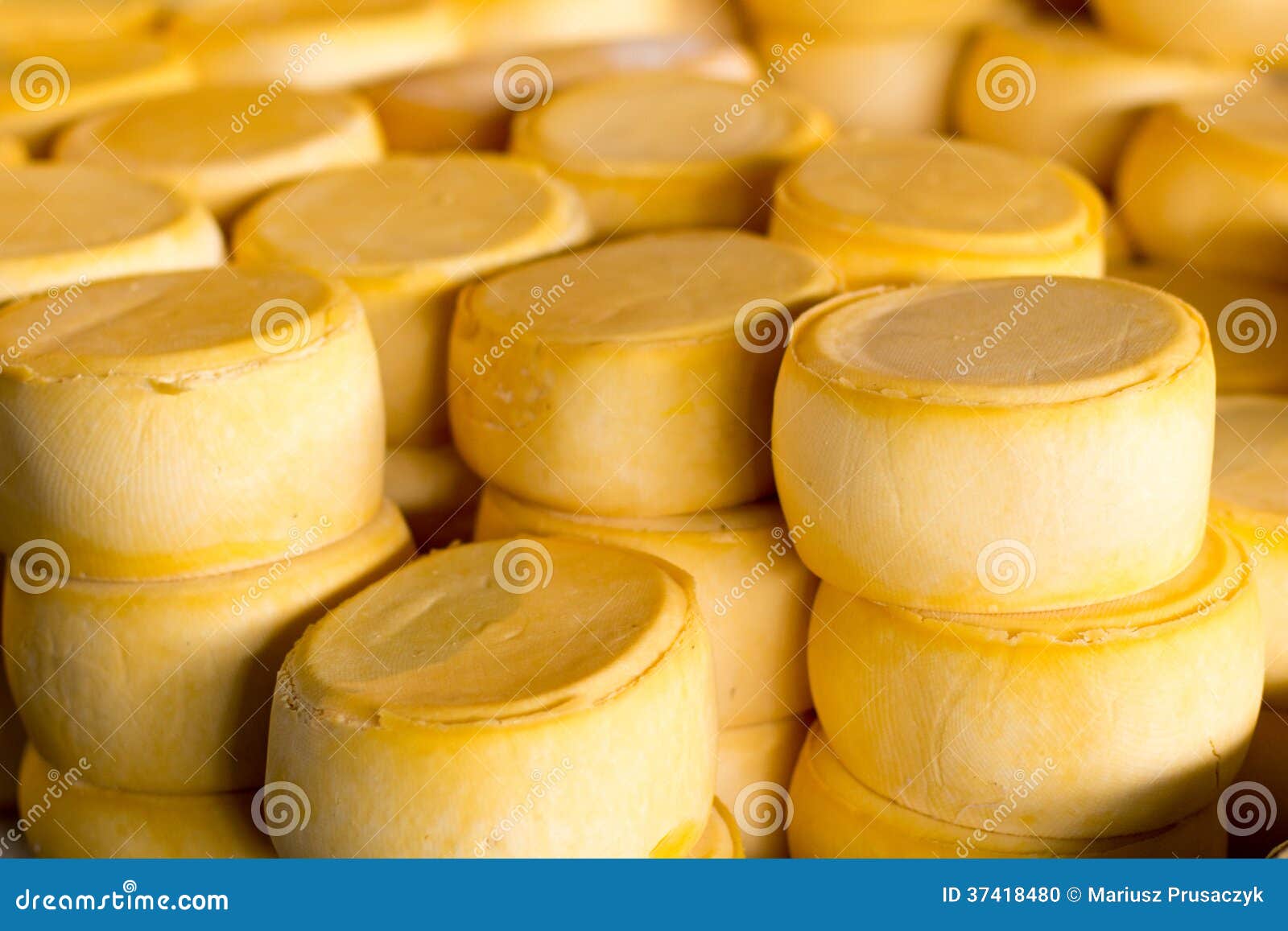 Pile of Peru Cheese on the Cusco Cheese Market Stock Photo - Image of ...