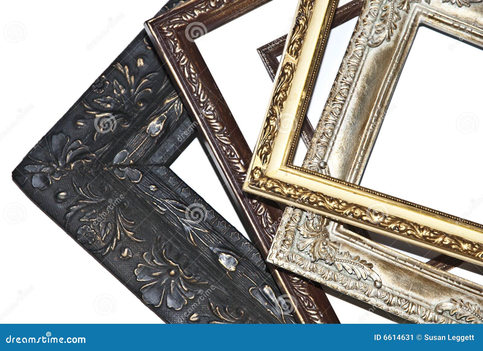 A Pile of Picture Frames stock image. Image of gold, pile - 6614631