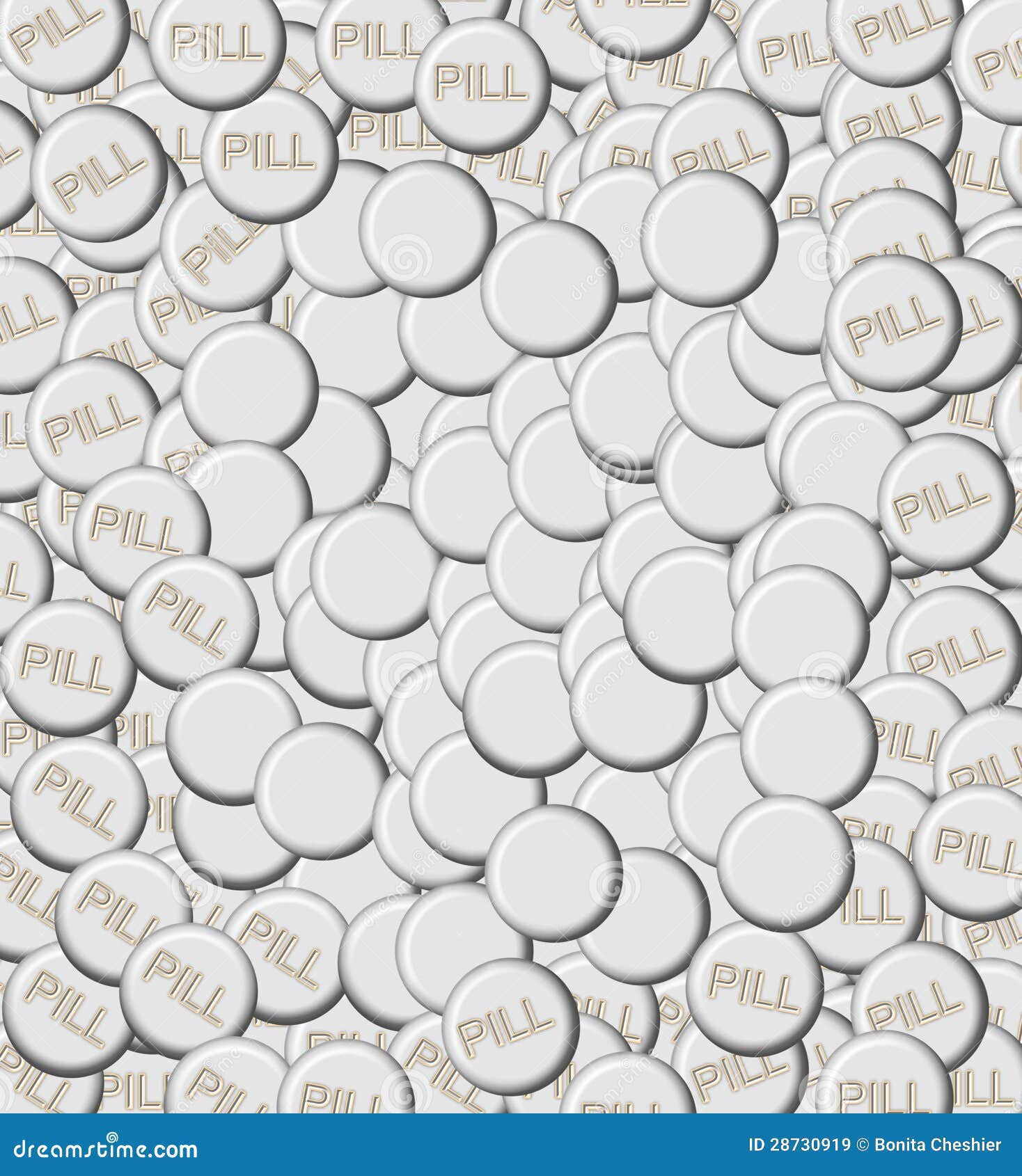 Pile of Pills with Blank stock illustration. Illustration of dose ...