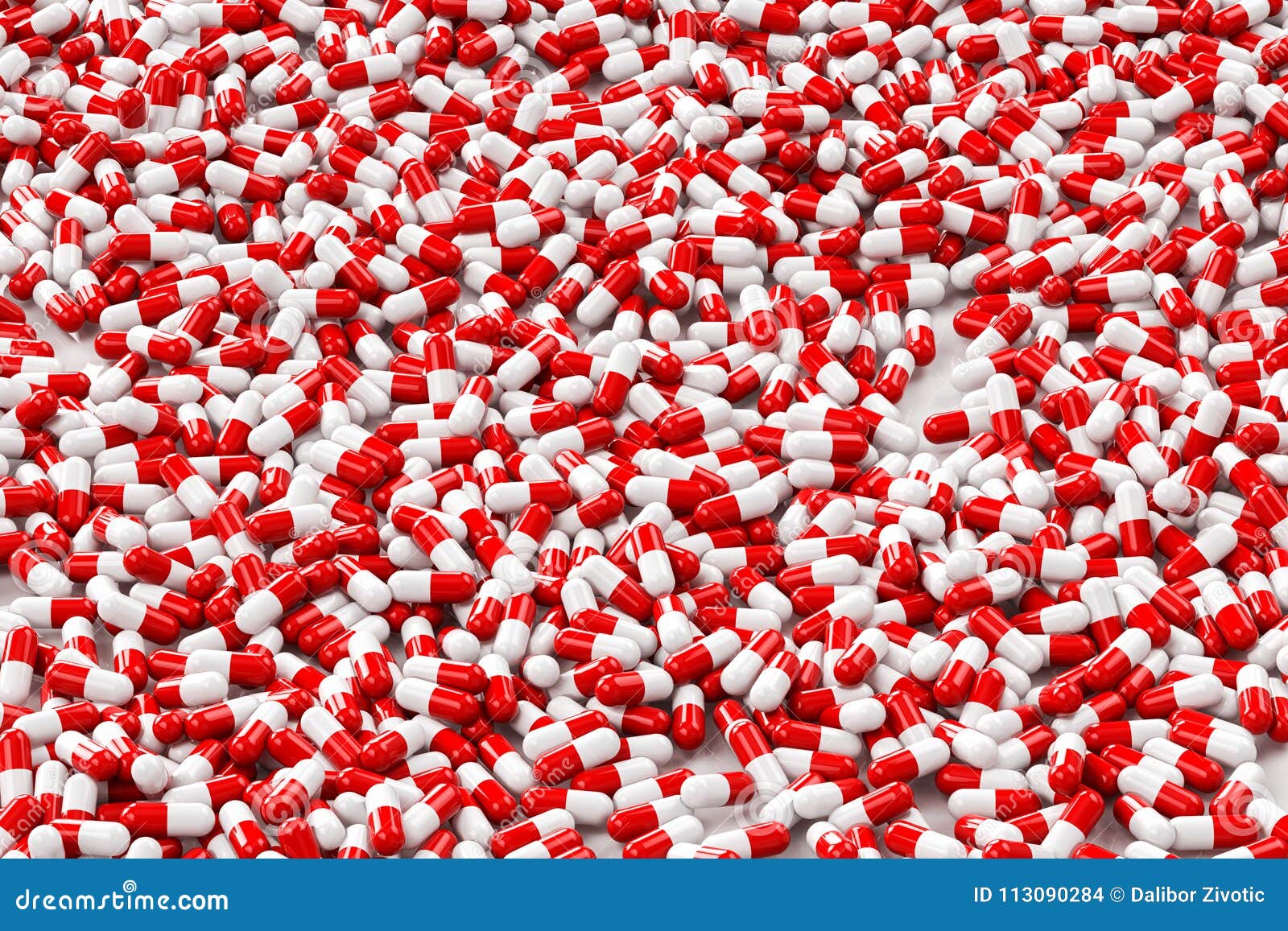 Pile Of Pills Coming Out From A Pill Bottle In Color Fantasy With ...