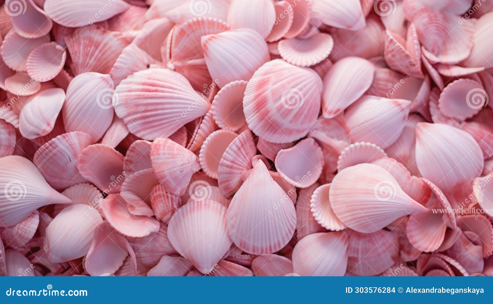 A Pile of Pink Shells, Background Image Stock Illustration ...